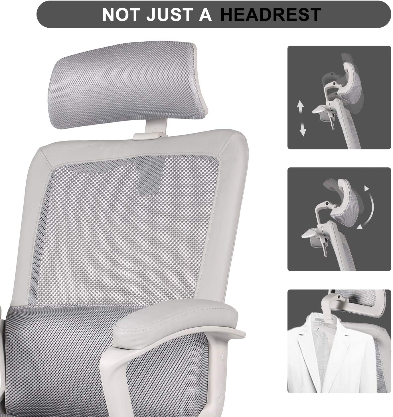 Smugdesk ergonomic office chair adjustable headrest mesh office chair office des store